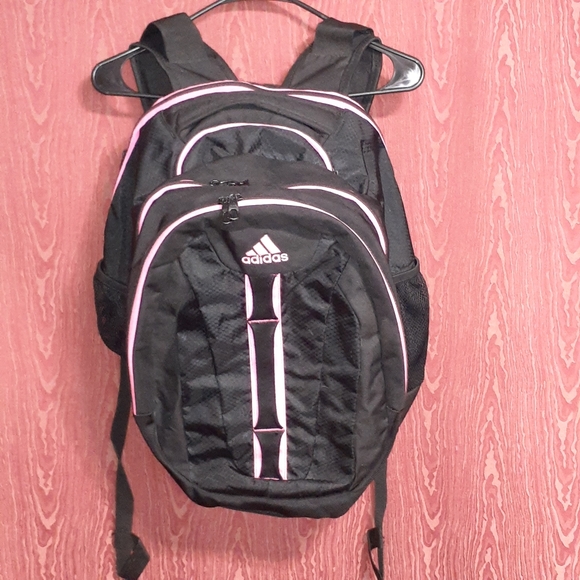 adidas | Other | Adidas Load Spring Backpack Black And Pink Laptop ...